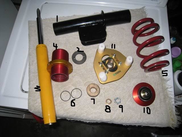 Custom Koni and Ground Control coilover setup assembly by OptionZero | diys